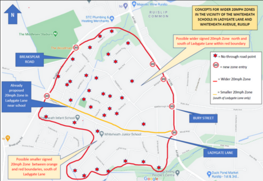 Hillingdon borough 20mph zone - Marston Holdings